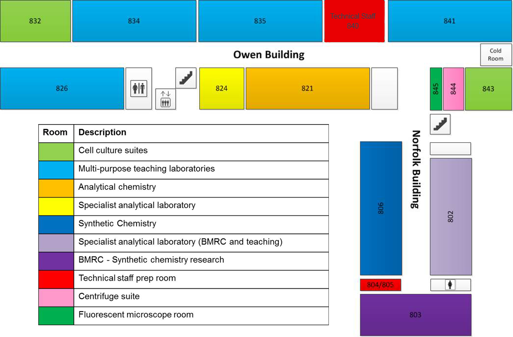 Bioscience Technical Team | Teaching lab mapTeaching lab map ...