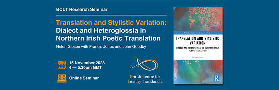 'Translation and Stylistic Variation' - Professor John Goodby speaks at ...